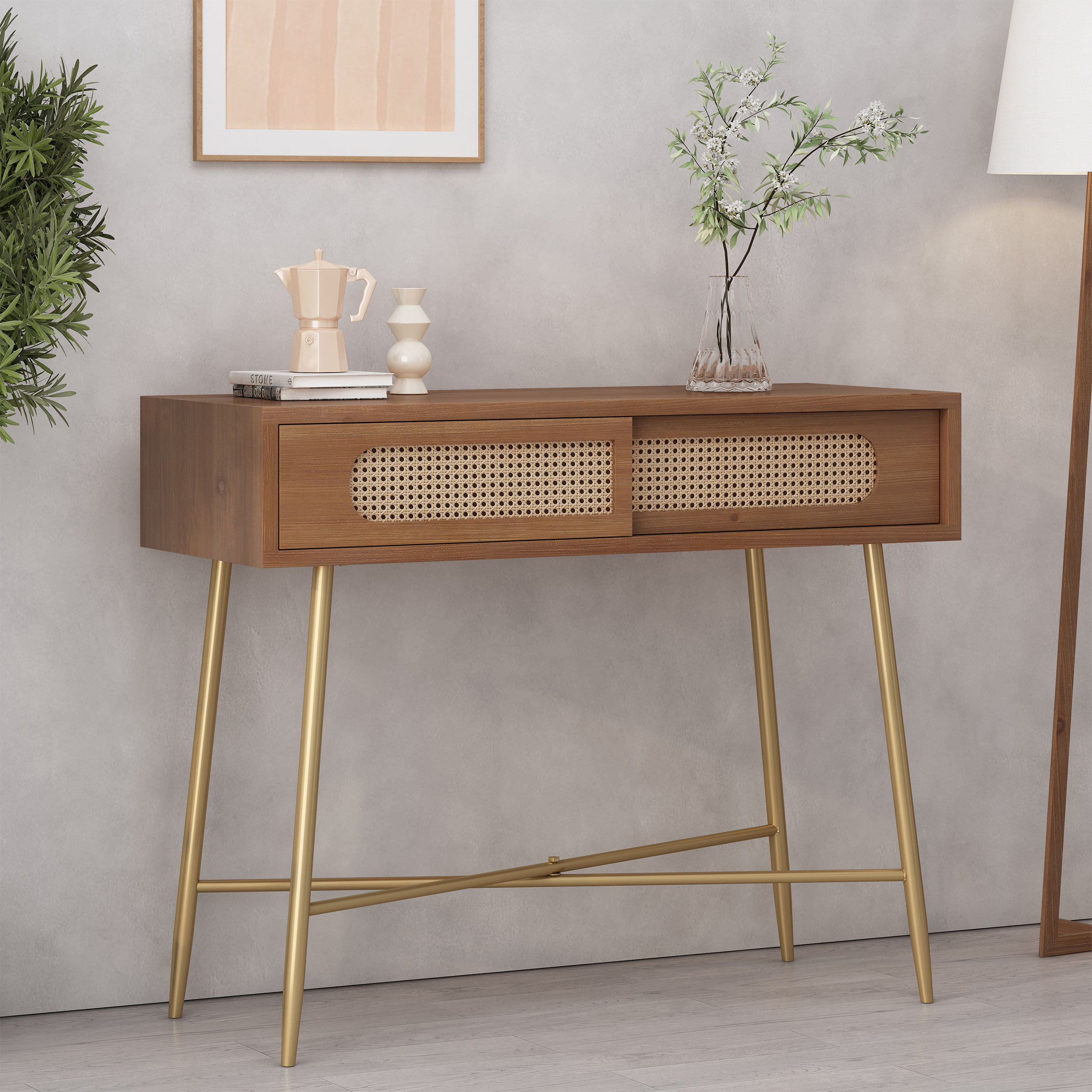 Mercer41 Hyvonen 40'' Console Table & Reviews | Wayfair