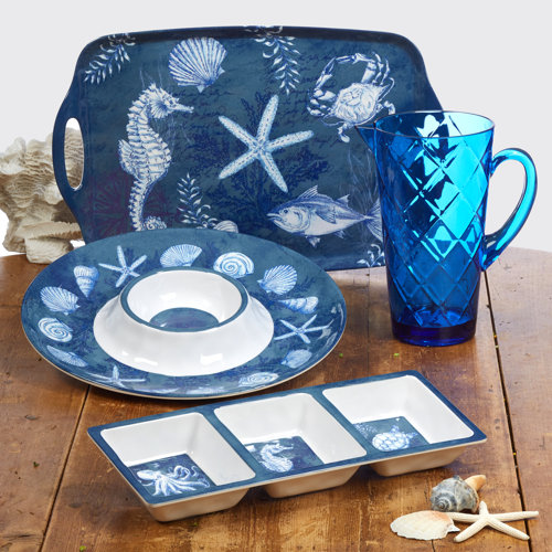 Certified International Oceanic Set/6 Dinner Plate 11" & Reviews | Wayfair
