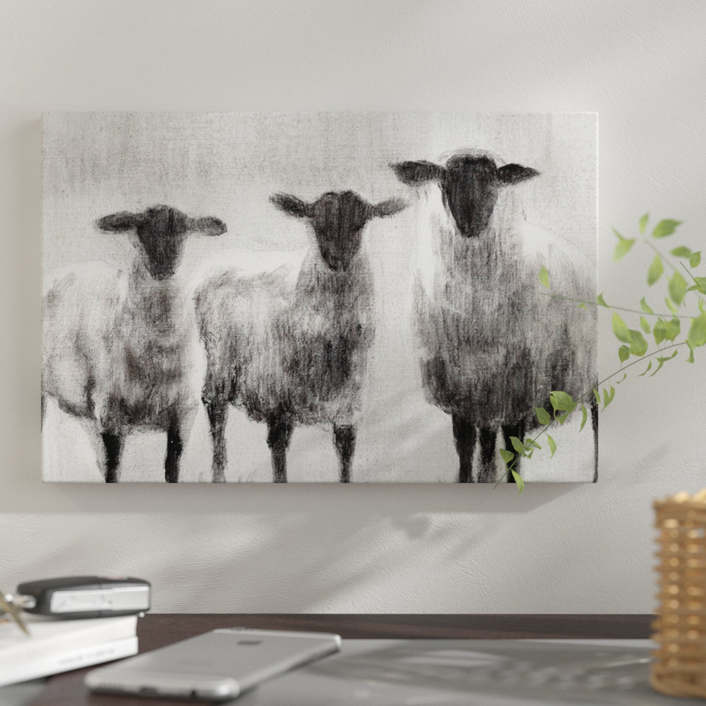 East Urban Home Sheep I by Ethan Harper - Print & Reviews | Wayfair