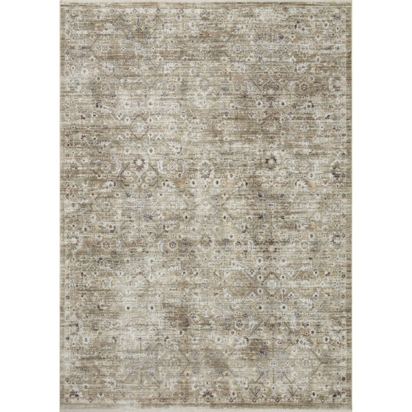 Loloi Rugs Bonney Power Loom Performance Moss/Bark Rug | Wayfair