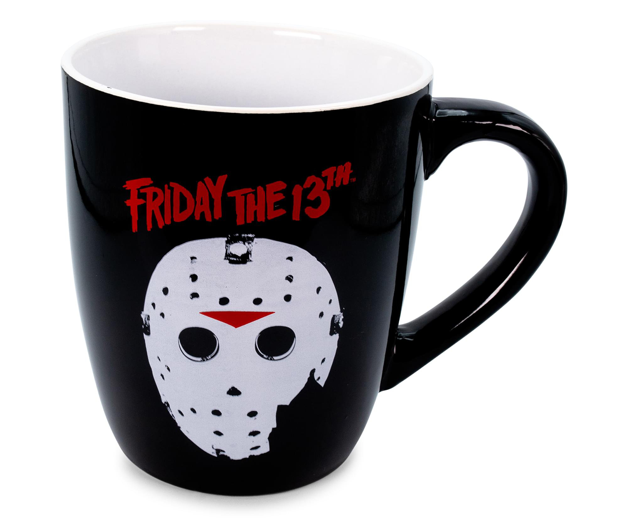 Silver Buffalo Friday The 13Th Jason Voorhees Black Ceramic Coffee Mug ...
