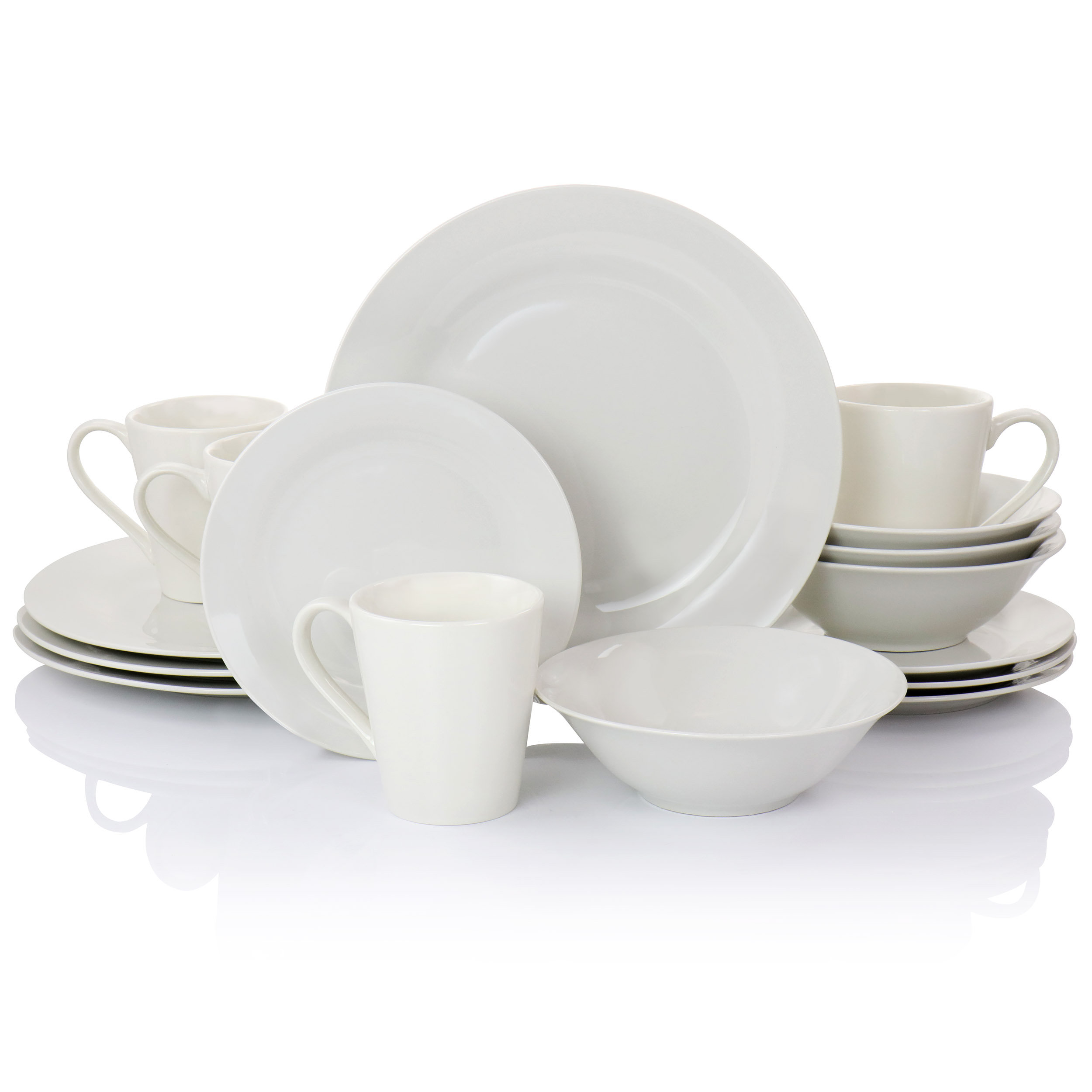Gibson Home Porcelain China Dinnerware - Set of 16 | Wayfair