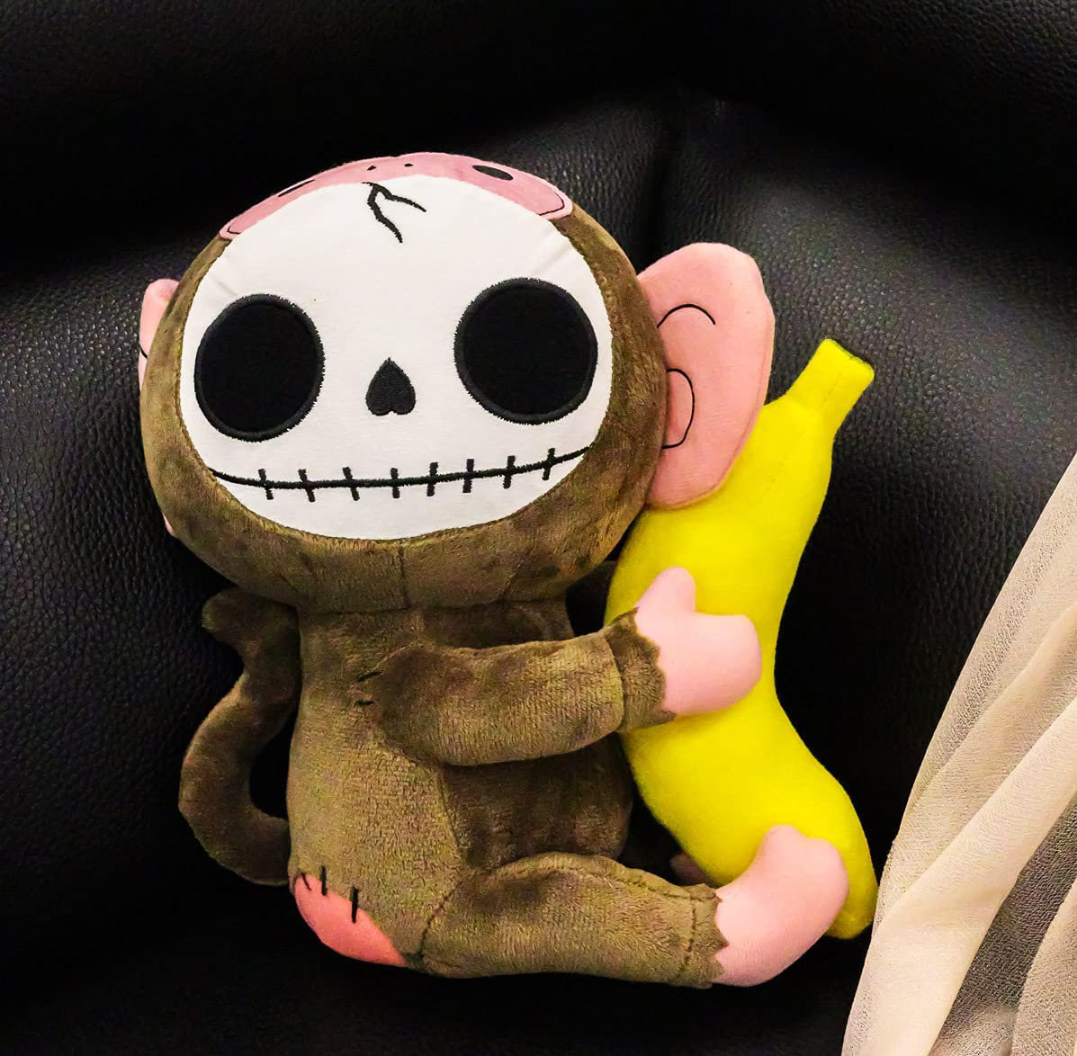 Trinx Demiyah Ebros Furry Bones Skeleton Baby Monkey with Banana ...