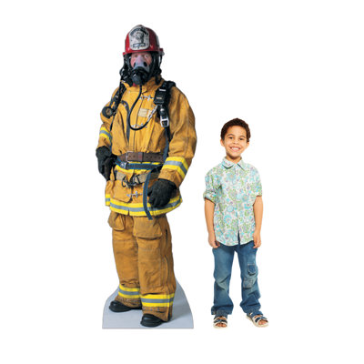 Advanced Graphics Modern Heroes Firefighter Life-Size Cardboard Stand ...