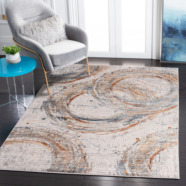 Wrought Studio Chantil Machine Woven Brown/Gray Rug | Wayfair