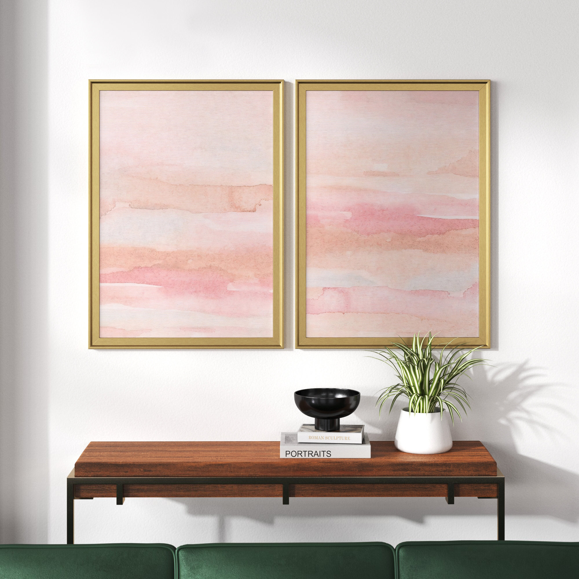 Wade Logan® Rose Fade I - 2 Piece Single Picture Frame Print Set on ...