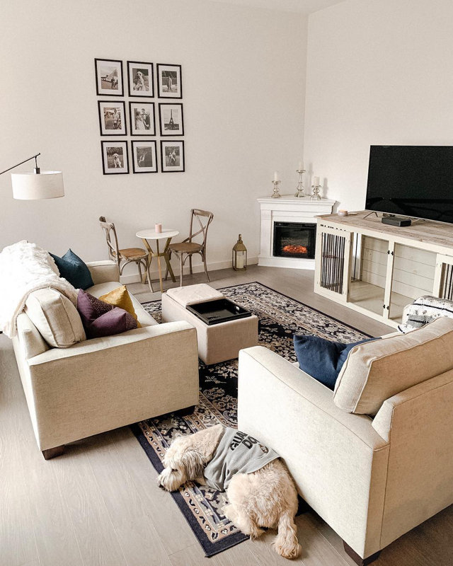 Traditional Living Room Design Photo by #WayfairAtHome | Wayfair