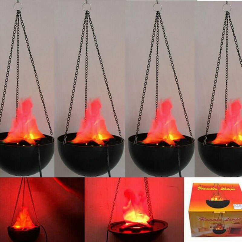 ELEOPTION Led Hanging Flame Decor Light (Set Of 4) | Wayfair
