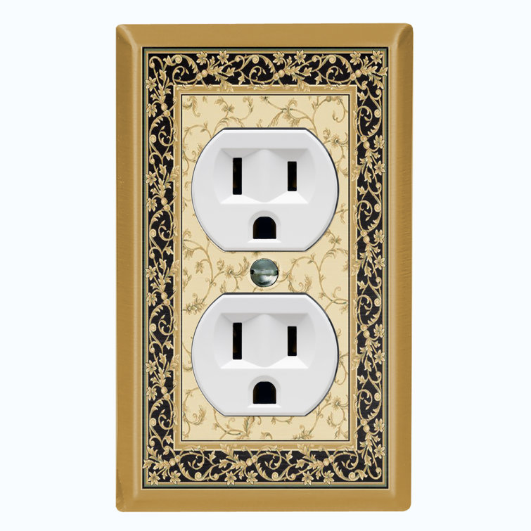 WorldAcc 2-Gang Duplex Outlet Wall Plate | Wayfair