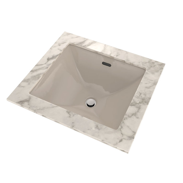 TOTO Legato™ Vitreous China Rectangular Undermount Bathroom Sink with ...