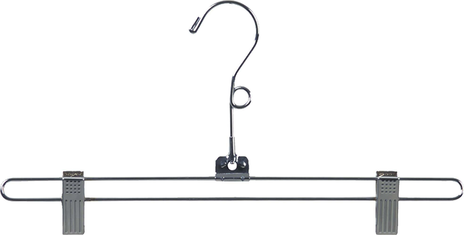 Rebrilliant 12" Metal Bottoms Hanger with Loop Nexk for Skirt/Pants ...