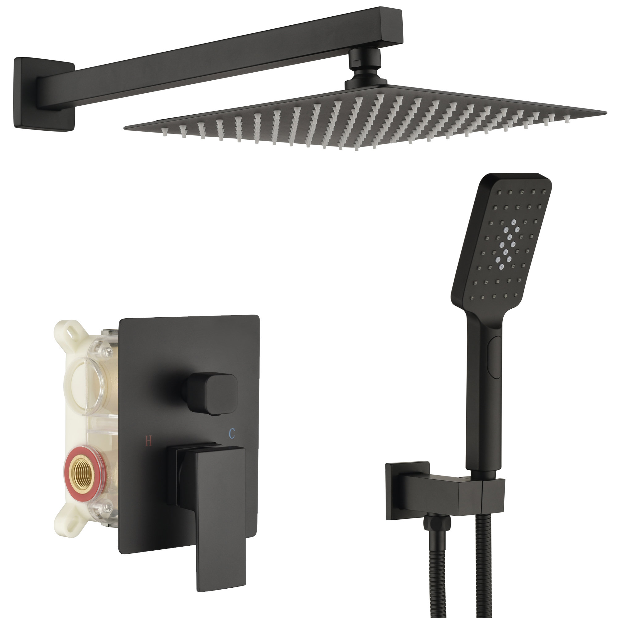 TL Complete Shower System with Rough-In Valve | Wayfair