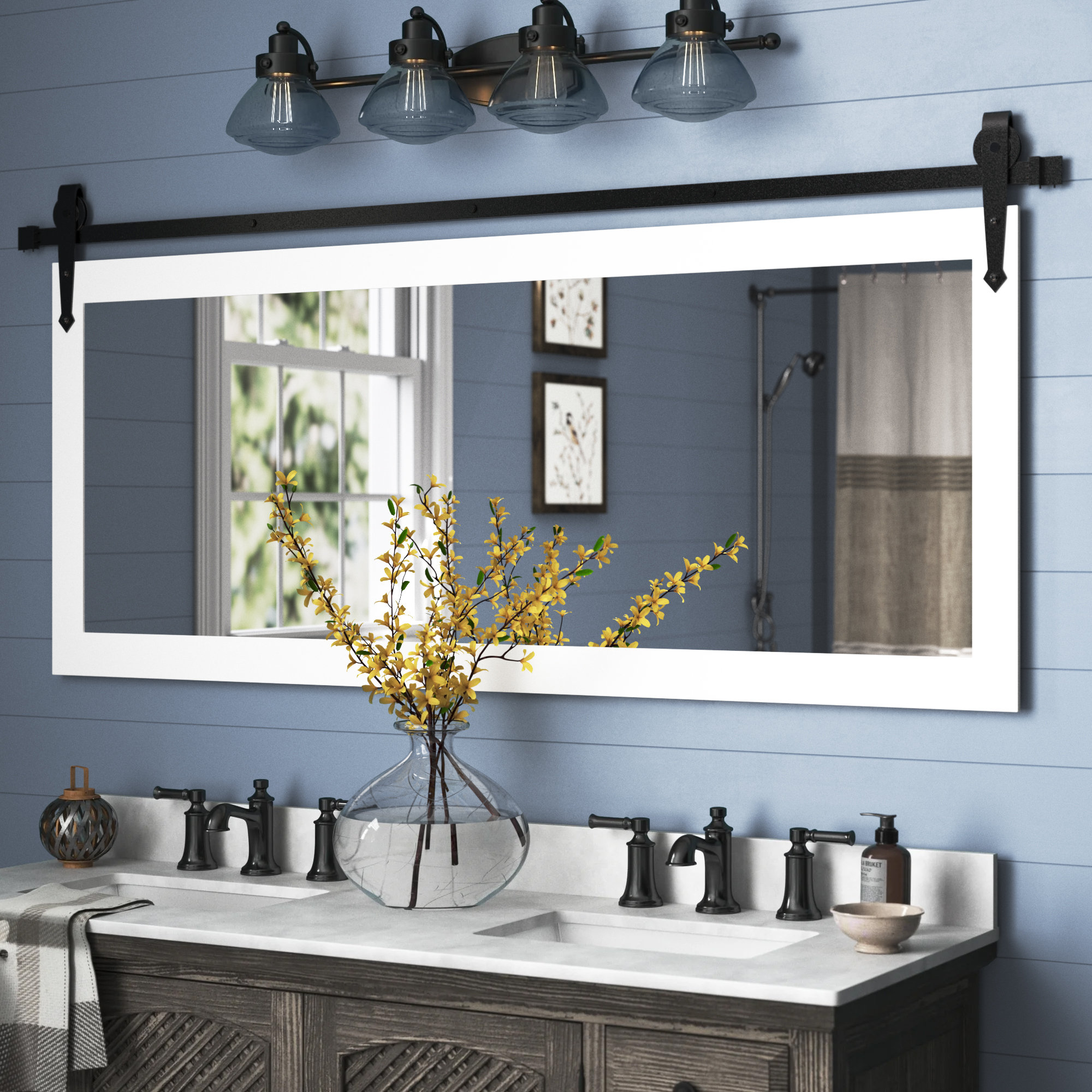 Laurel Foundry Modern Farmhouse Neidig Rectangle Wood Mirror & Reviews ...
