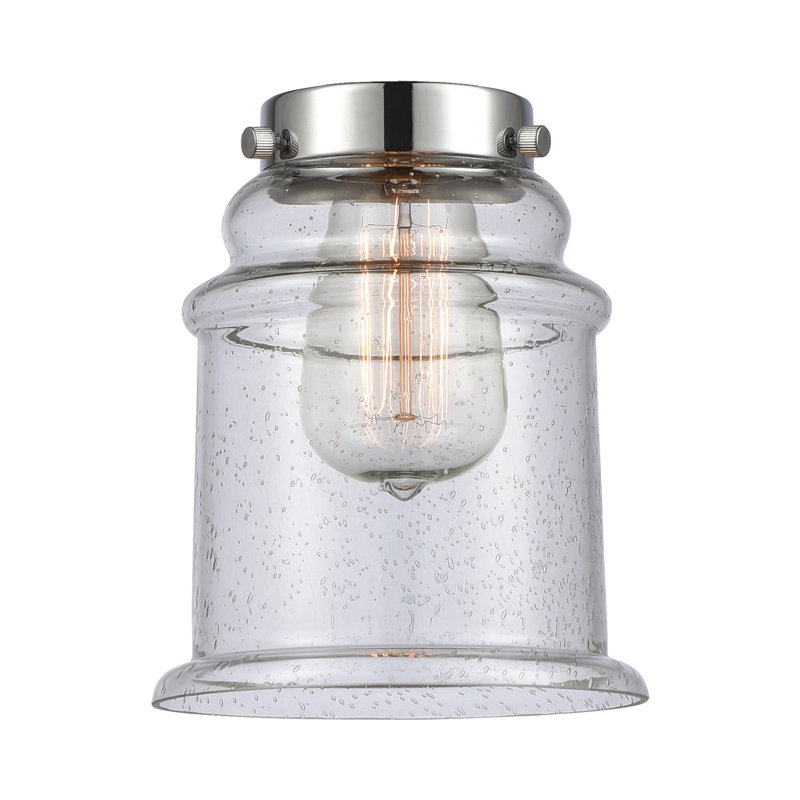 Beachcrest Home Alexandira 7.125'' H Glass Bell Pendant Shade in Clear ...