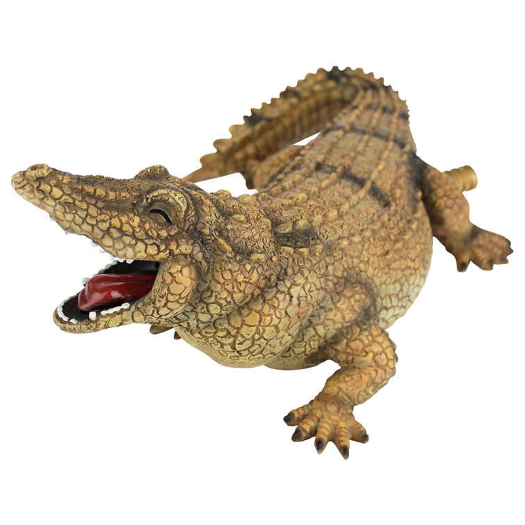 Design Toscano Striker the Alligator Spitter Piped Statue & Reviews ...