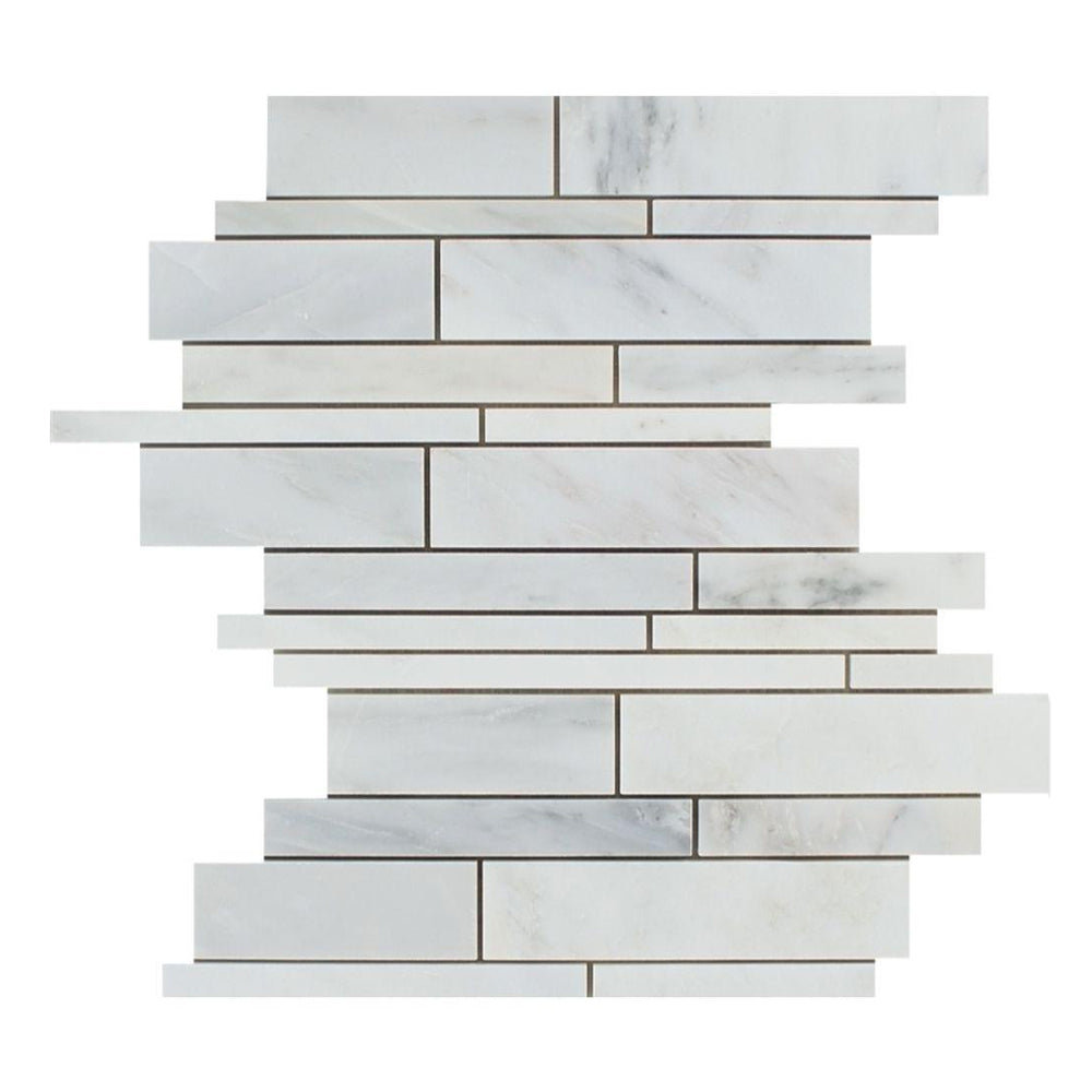 Stone & Tile Shoppe, Inc. Marble Linear Mosaic Wall & Floor Tile | Wayfair