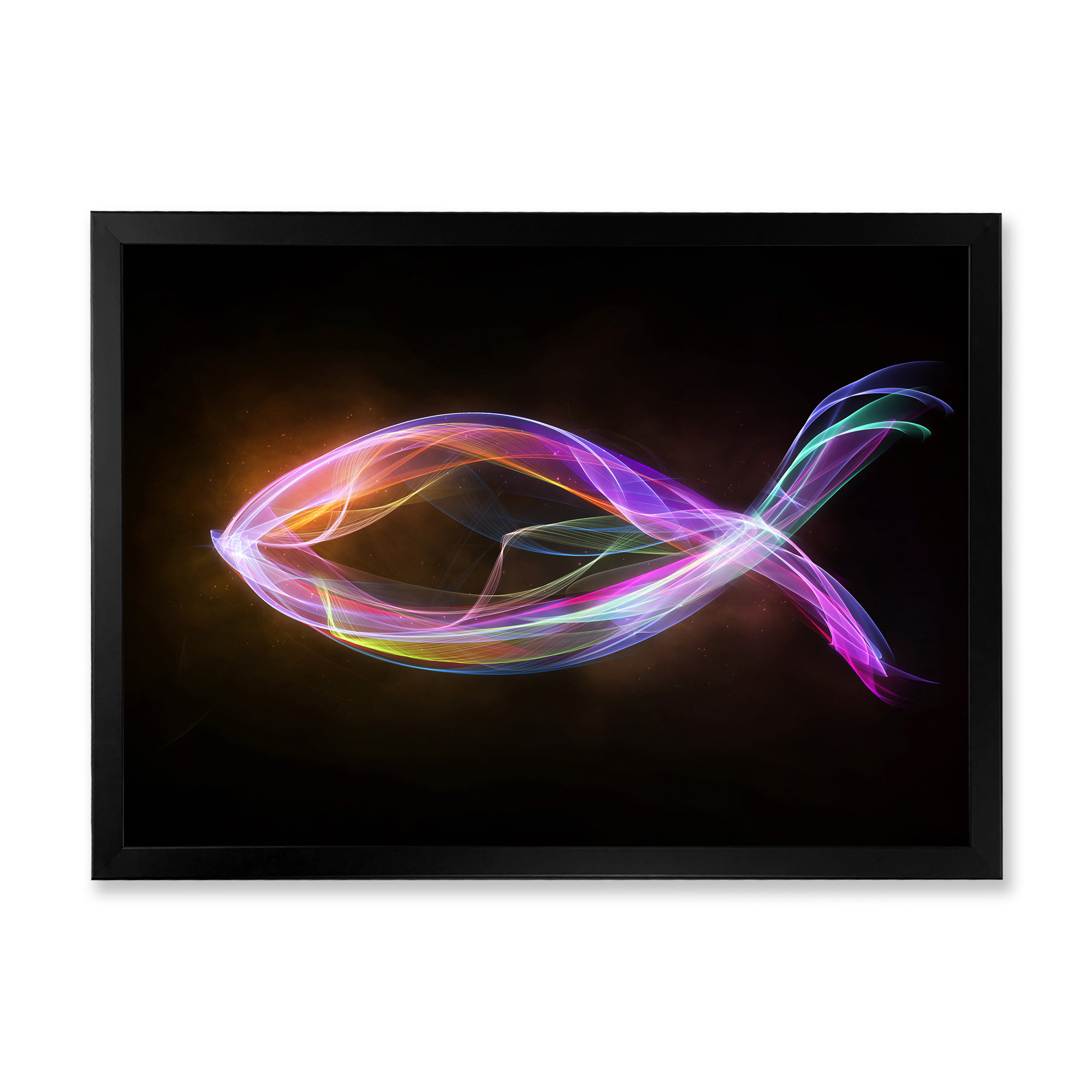 Wrought Studio Christian Fish Christian Fish - Picture Frame Print on ...