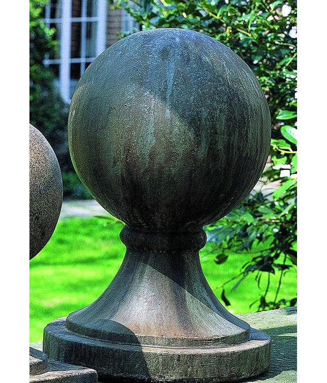 Campania International, Inc Large Sphere Round Base Finial Statue | Wayfair