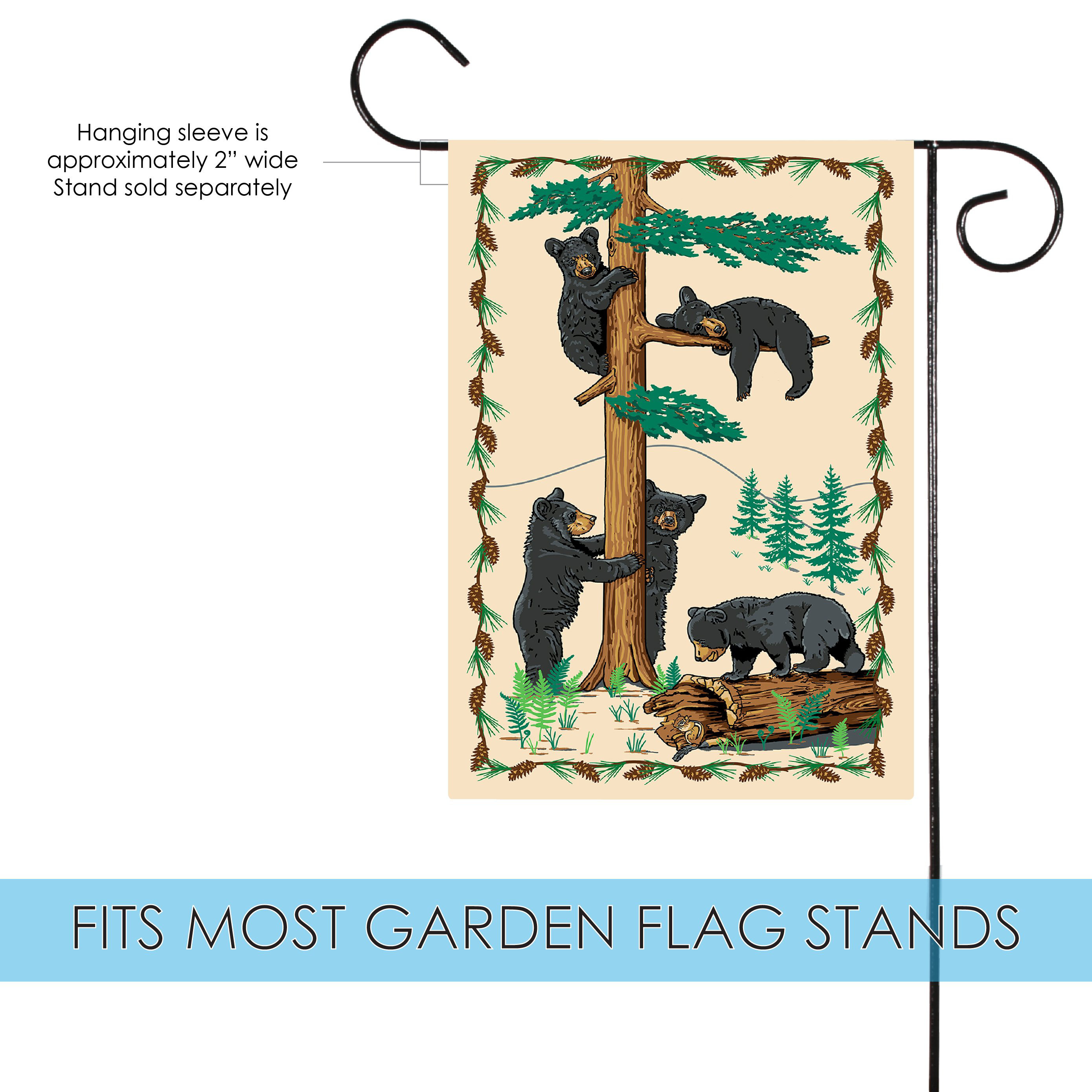 Toland Home Garden Climbing Bears Polyester House Flag | Wayfair