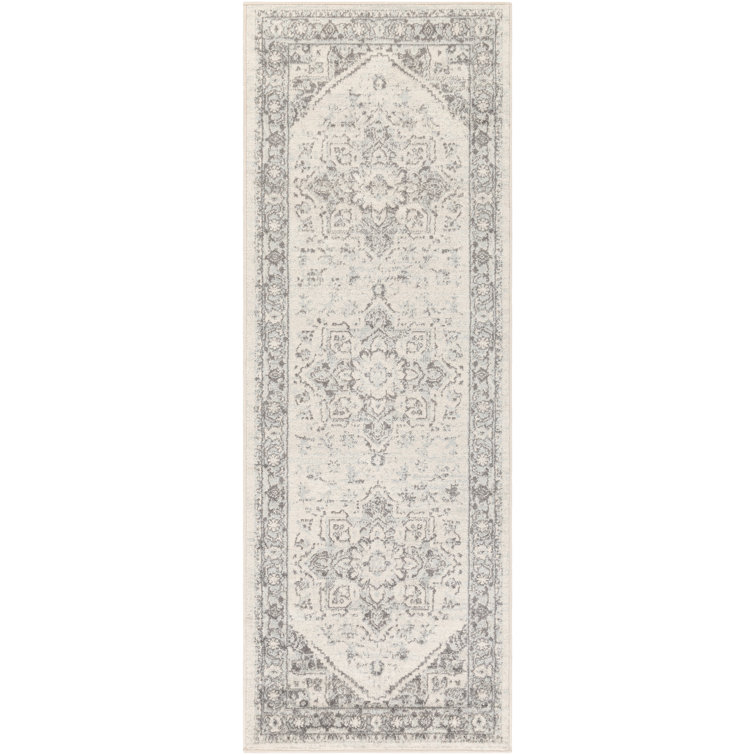 Kelly Clarkson Home Benoit Oriental Area Rug in Charcoal/Light Beige ...