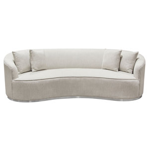 Diamond Sofa Raven 98'' Round Arm Curved Sofa | Wayfair