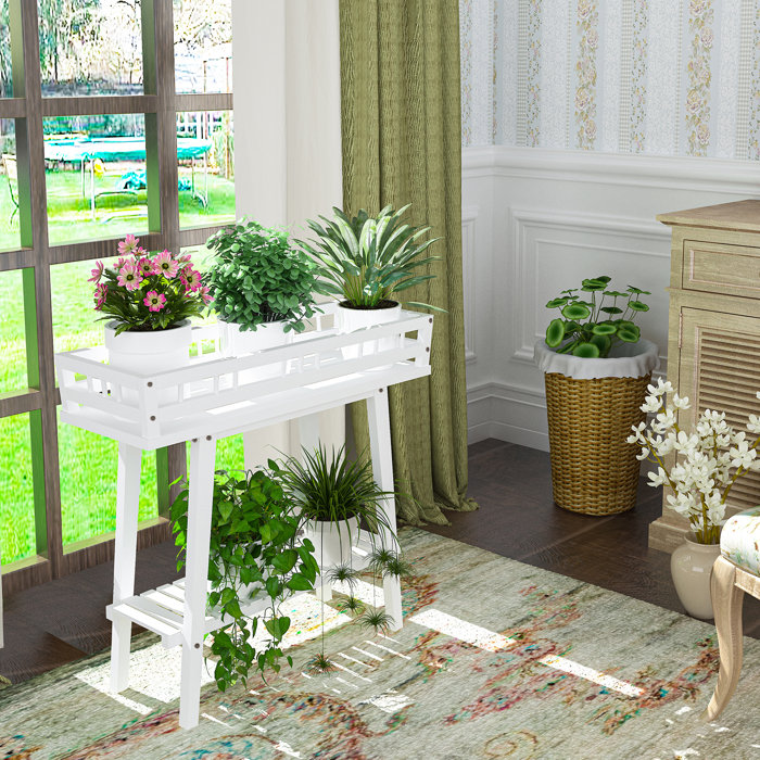 Arlmont & Co. Lalana Rectangular Multi-Tiered Plant Stand | Wayfair