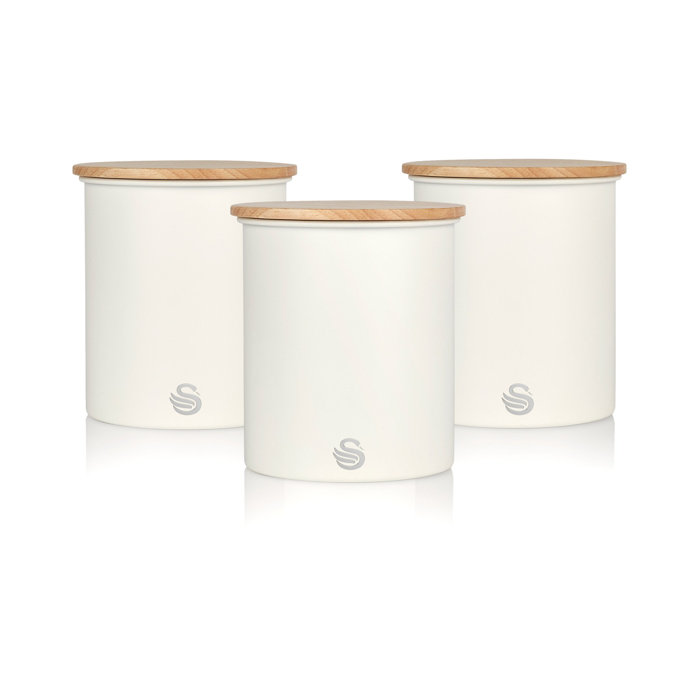 Swan 3 Piece Kitchen Canister Set & Reviews | Wayfair.co.uk