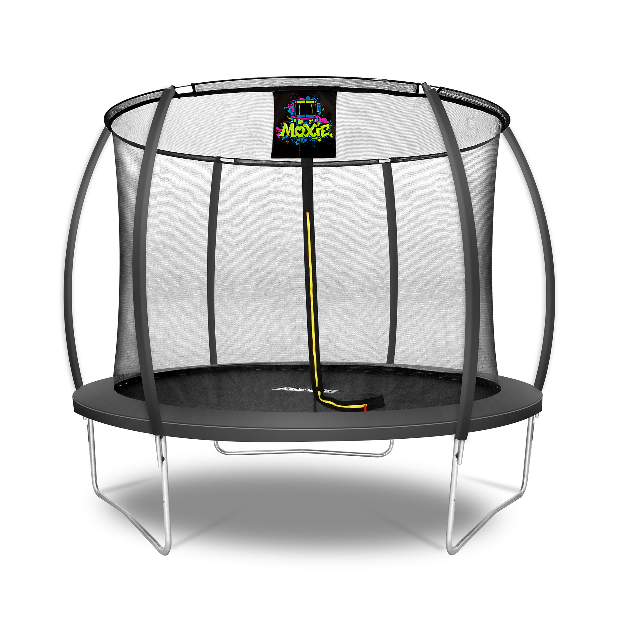 Moxie Machrus Moxie Pumpkin-Shaped Outdoor Trampoline Set with Top-Ring ...