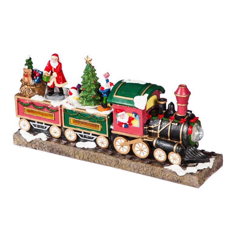The Holiday Aisle® LED Polyresin Musical Train Scene | Wayfair.ca