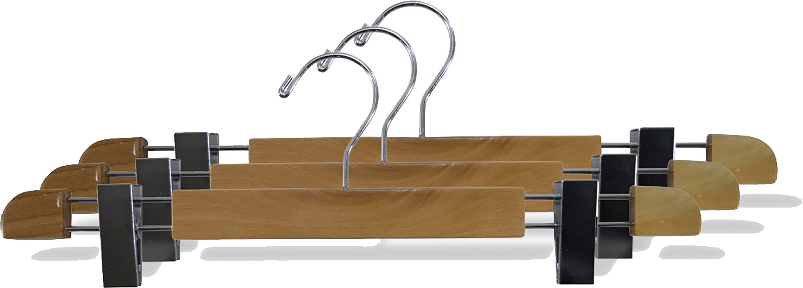 Rebrilliant Wood Bottoms Hanger with Clips for Skirt/Pants | Wayfair