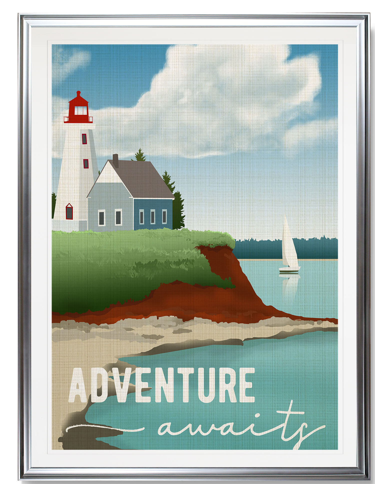 Breakwater Bay Adventure Awaits - Picture Frame Print | Wayfair