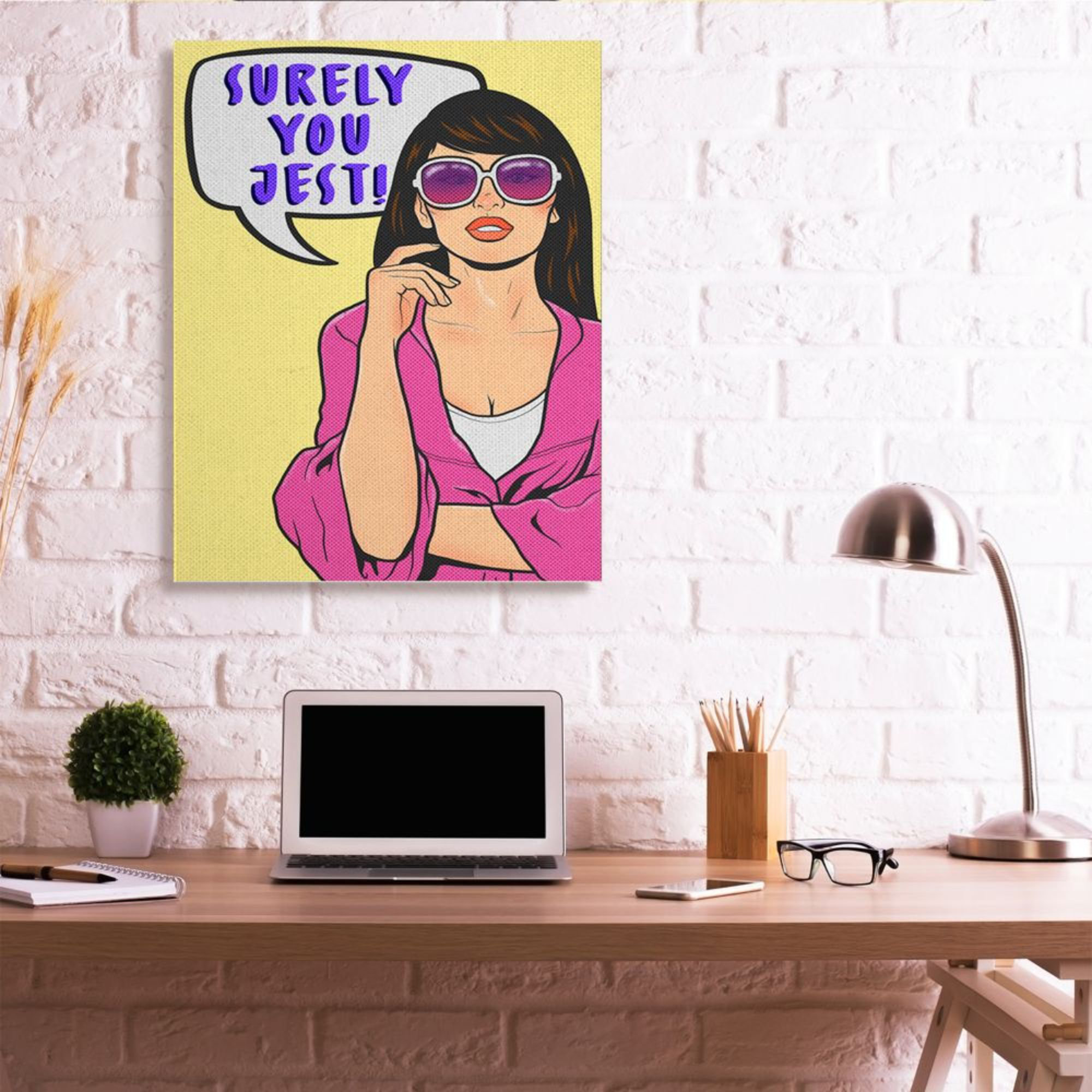House of Hampton® Surely You Jest Phrase Female Slang Pop Art by Marcus ...