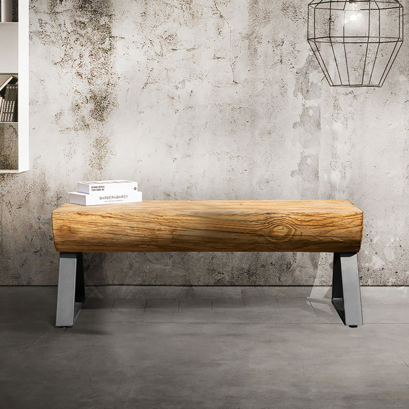 Earth D Tree Trunk Style Concrete Garden Bench & Reviews | Wayfair