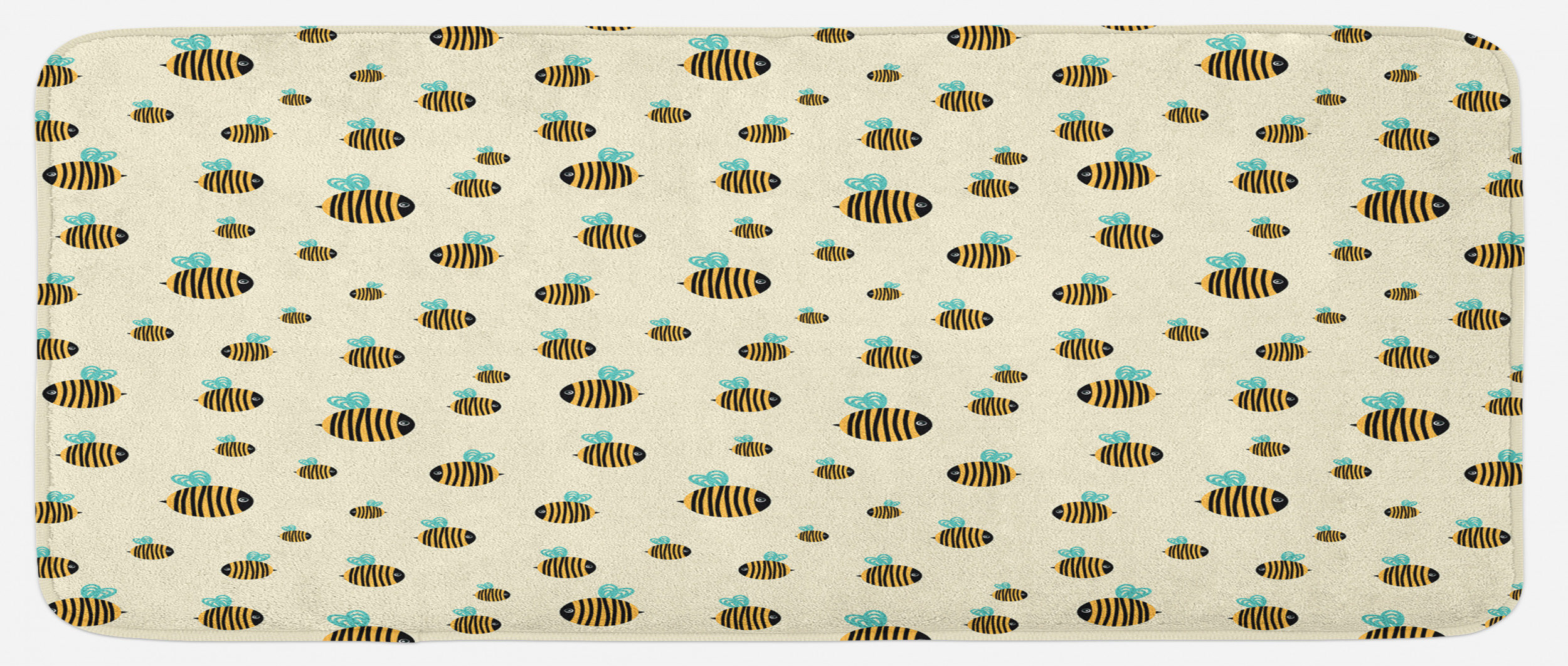 East Urban Home Bee Kitchen Mat | Wayfair
