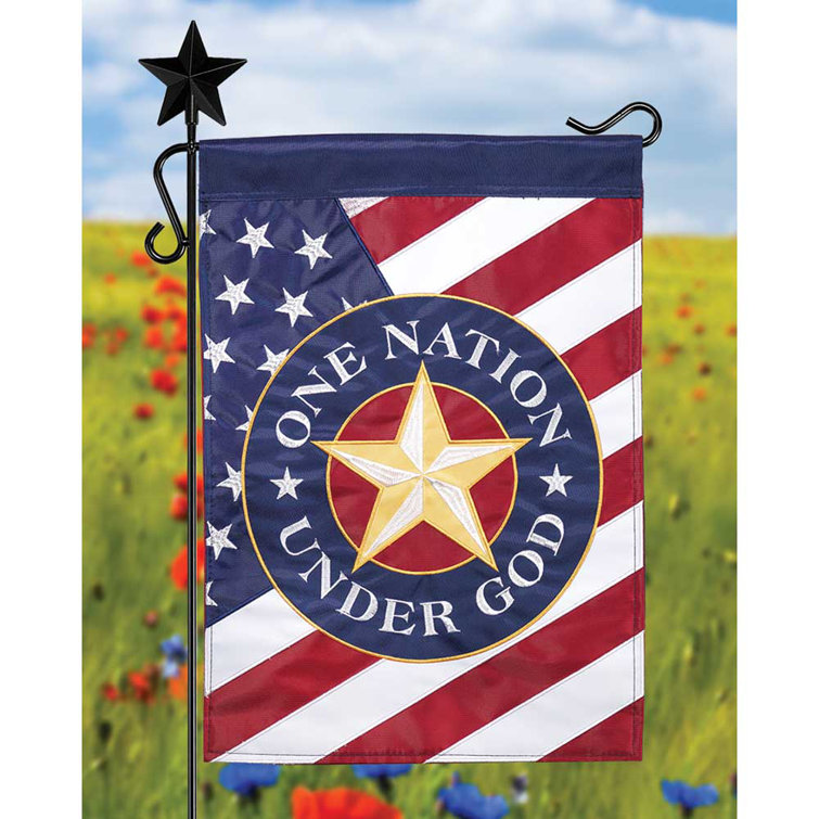 Trinx One Nation Under God 2-Sided Polyester 1 '6 x 1 '1 Garden Flag ...
