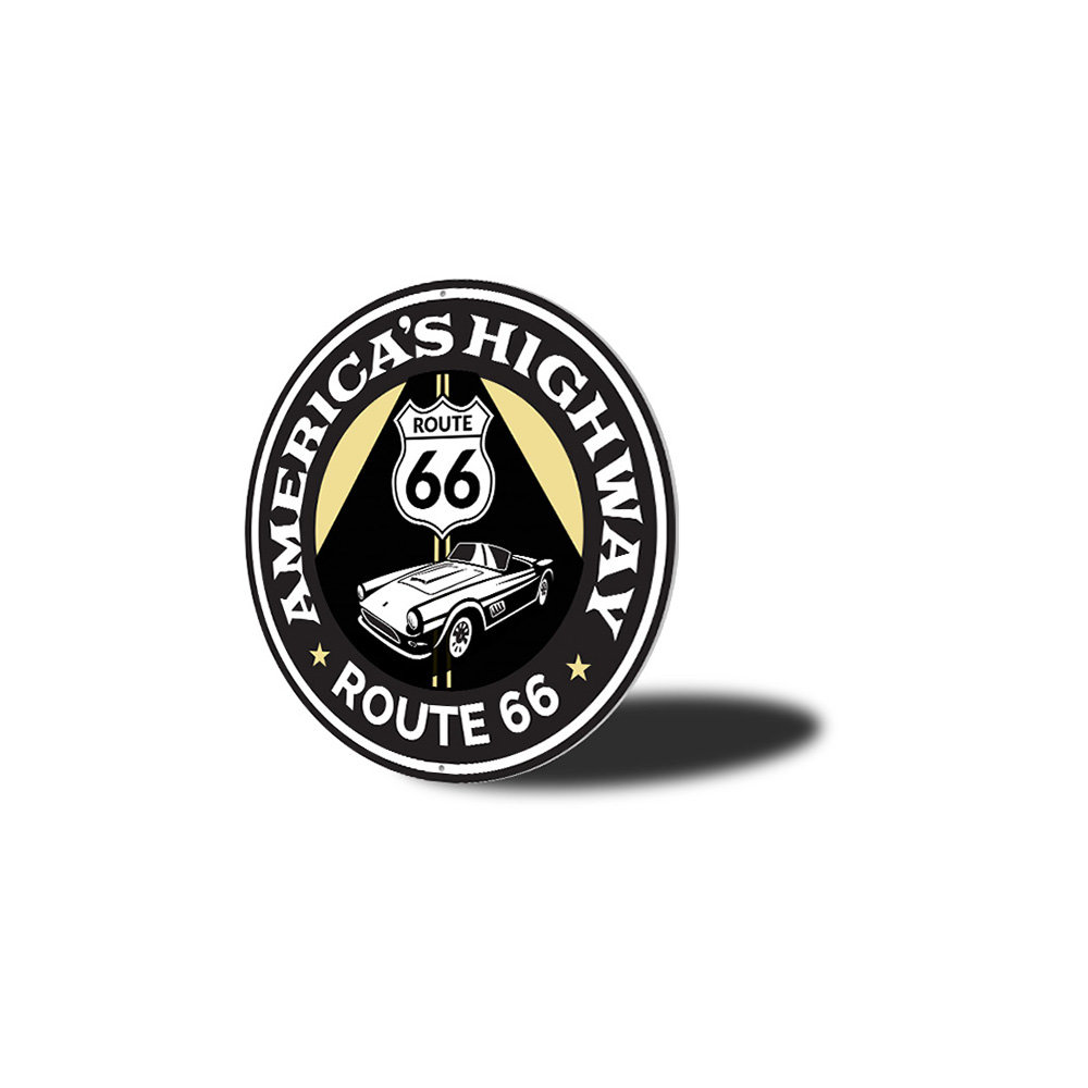 Lizton Sign Shop, Inc America's Highway Route 66 Road Aluminum Sign ...