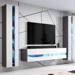 Wrought Studio Sevag Floating Entertainment Center for TVs up to 78 ...