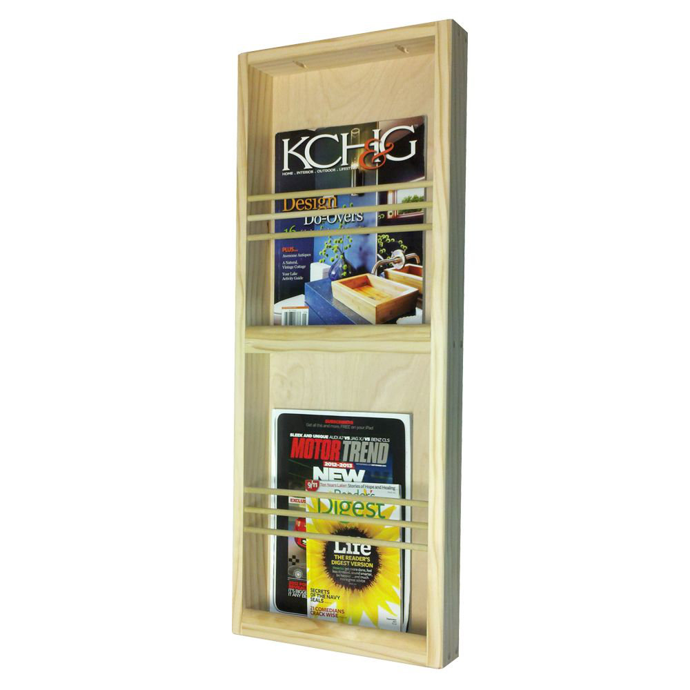 Timber Tree Cabinets Meridian Double on the Wall Magazine Rack | Wayfair