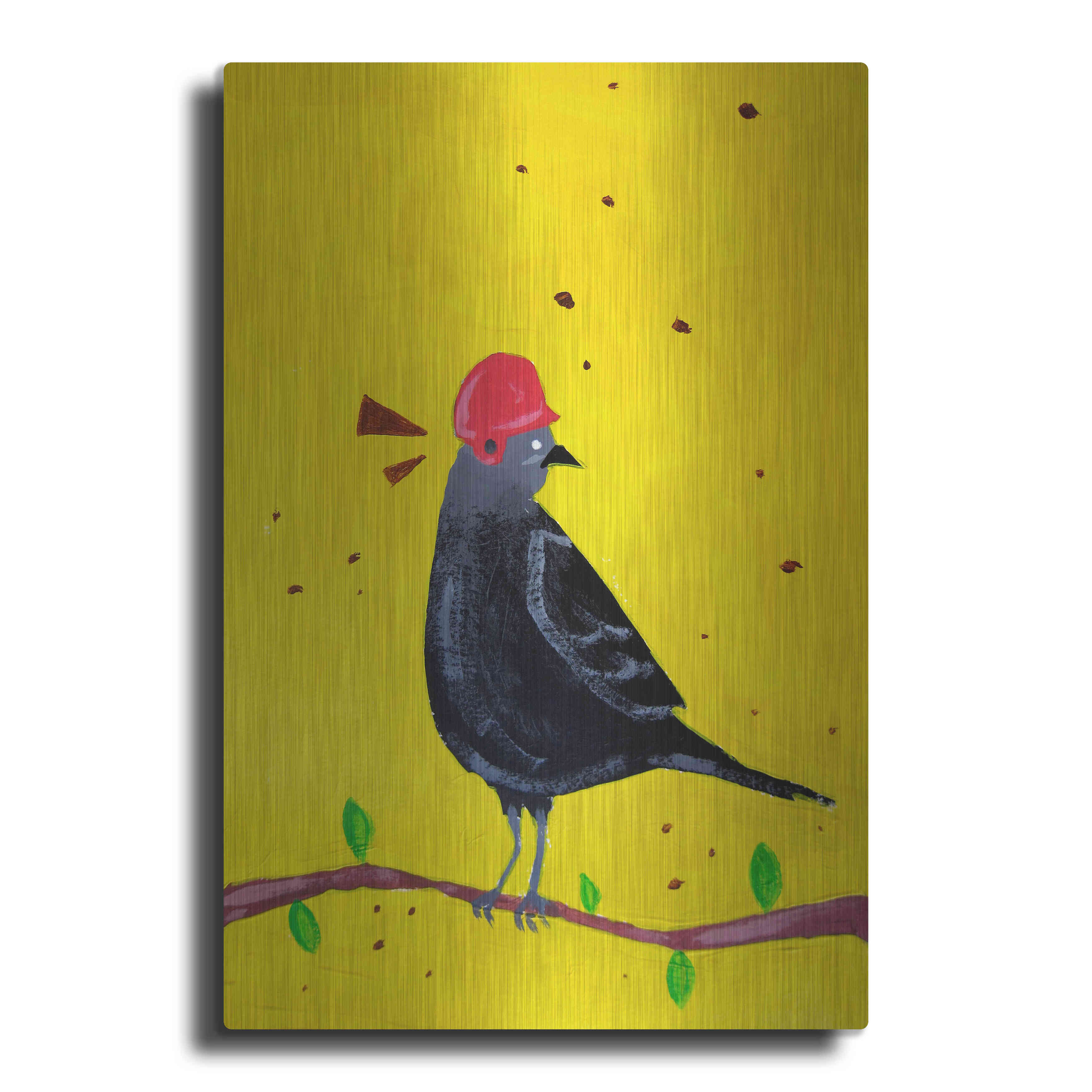 Trinx Luxe Metal Art 'Messenger Bird No. 2' By Robert Fi Messenger Bird ...