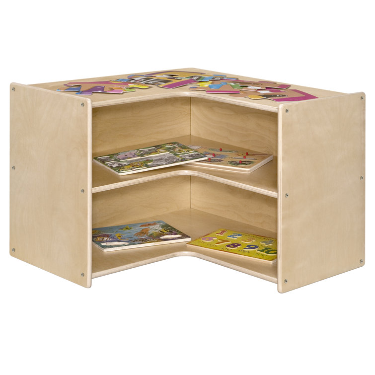 Wood Designs Contender Corner 2 Compartment Shelving Unit & Reviews ...