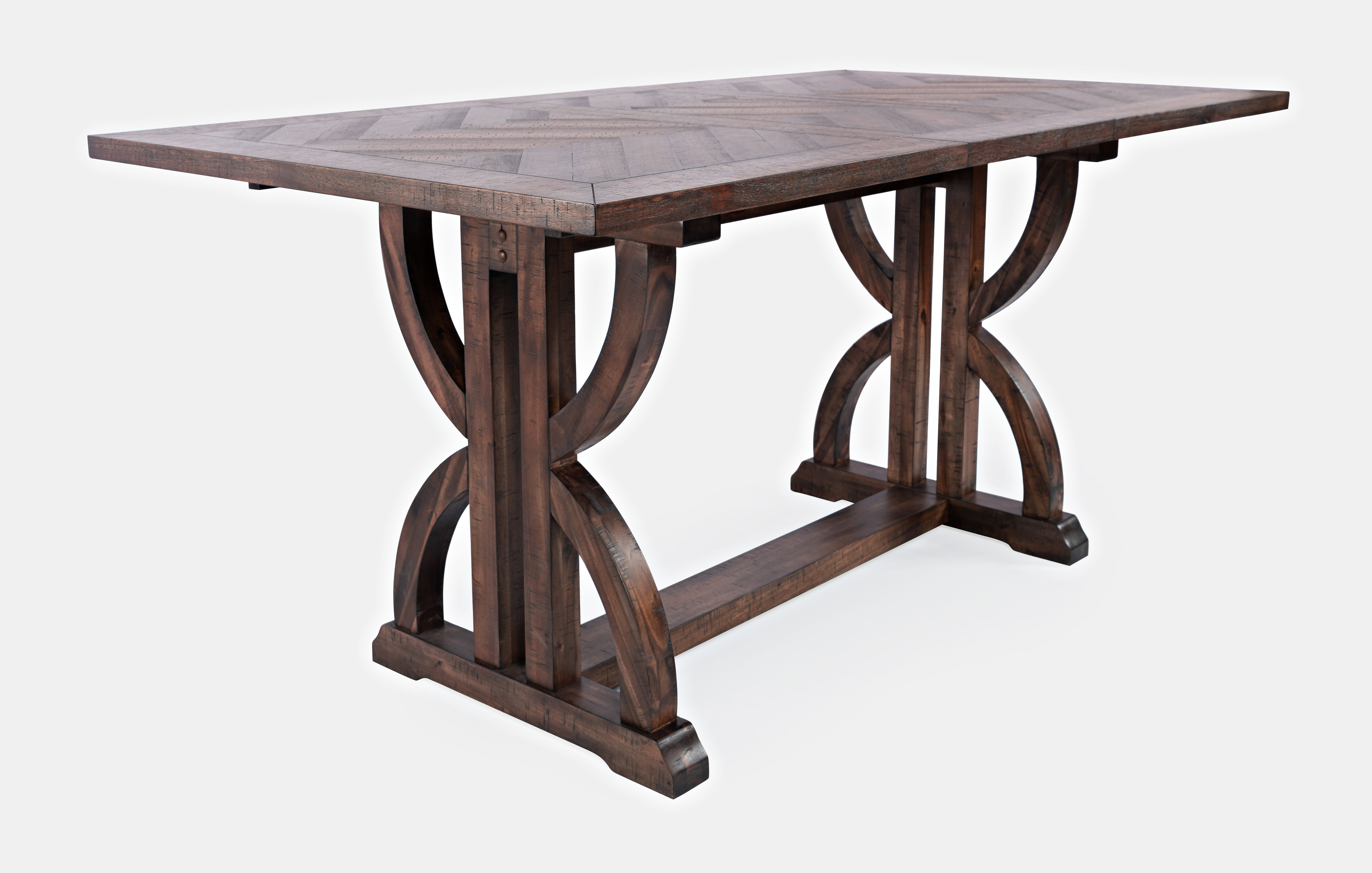 One Allium Way® Paloalto Counter Height Extendable Trestle Dining Table ...
