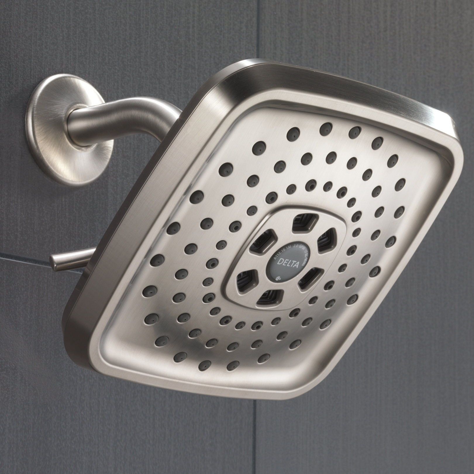 Delta Universal Showering Components Full/Standard Fixed Shower Head ...