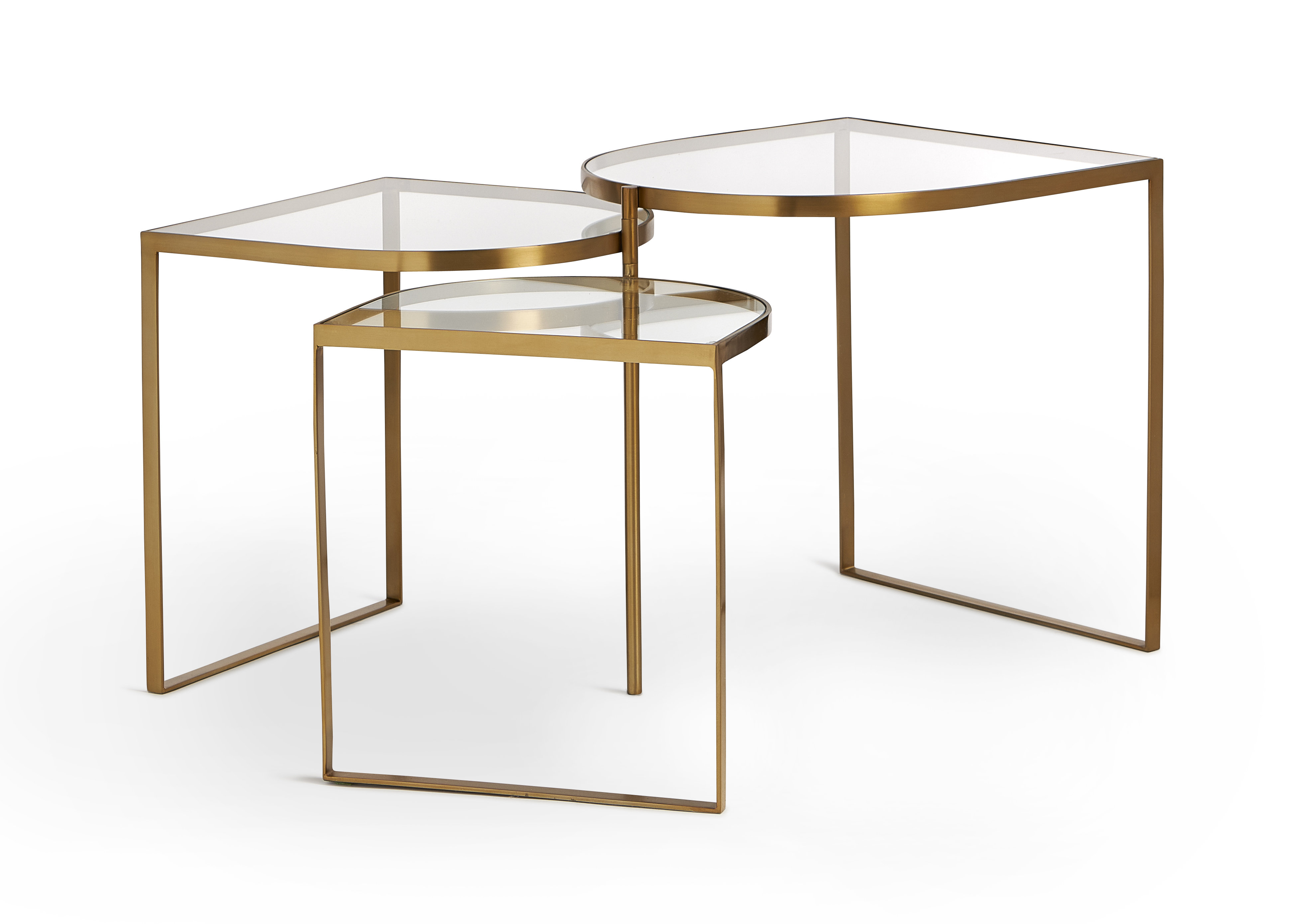 Maitland-Smith Clover Glass Abstract End Table | Wayfair