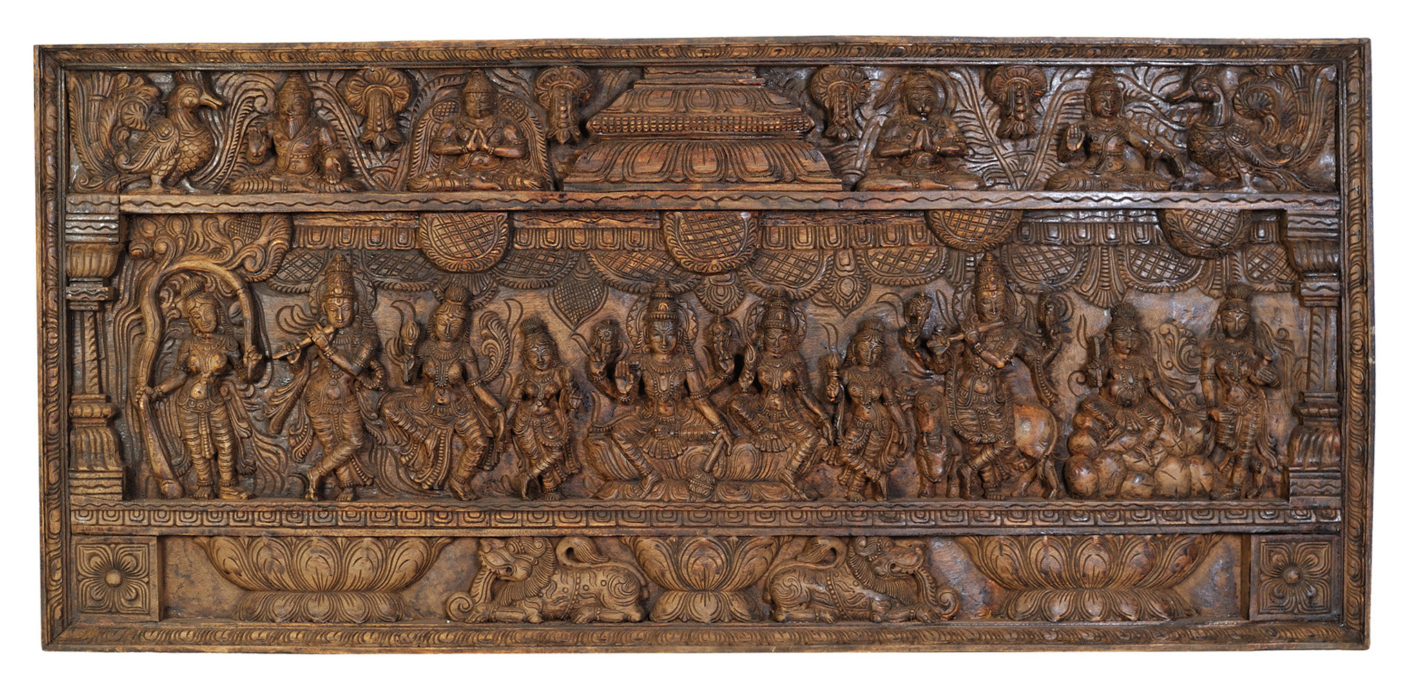 Exotic India Vishnu-Lakshmi Panel With The Figures Of Shalabhanjika ...