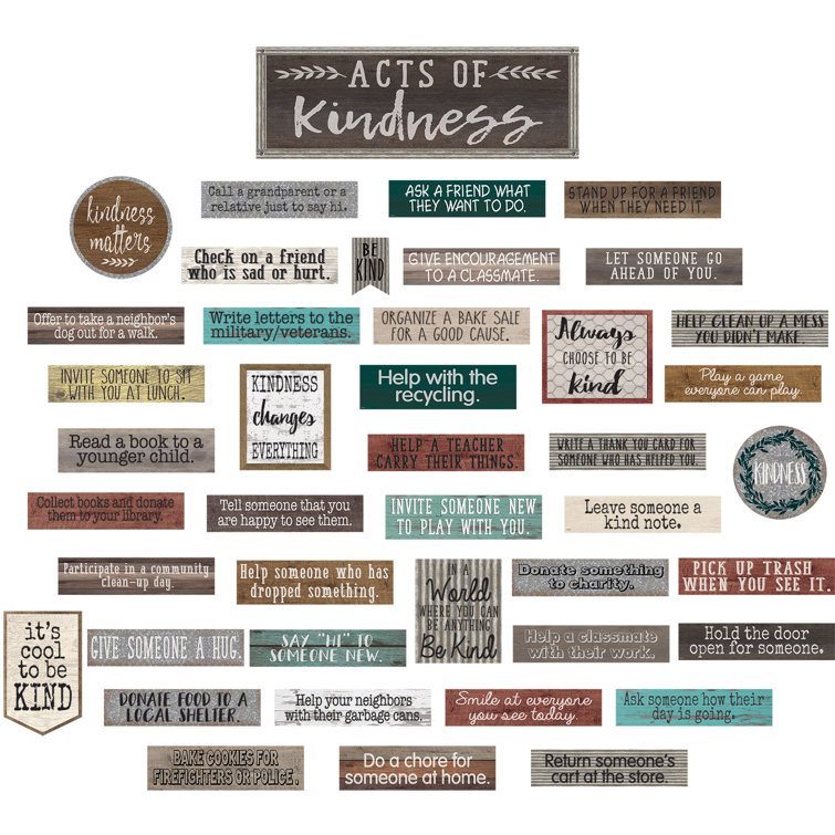 Teacher Created Resources Acts of Kindness Bulletin Board Set | Wayfair