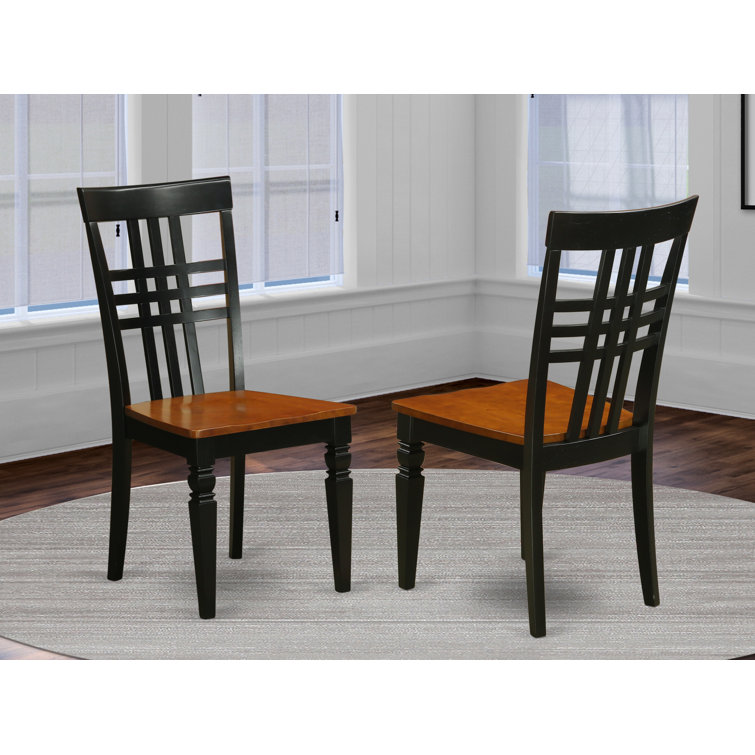 Charlton Home® Sharonville Solid Wood Slat Back Side Chair & Reviews ...