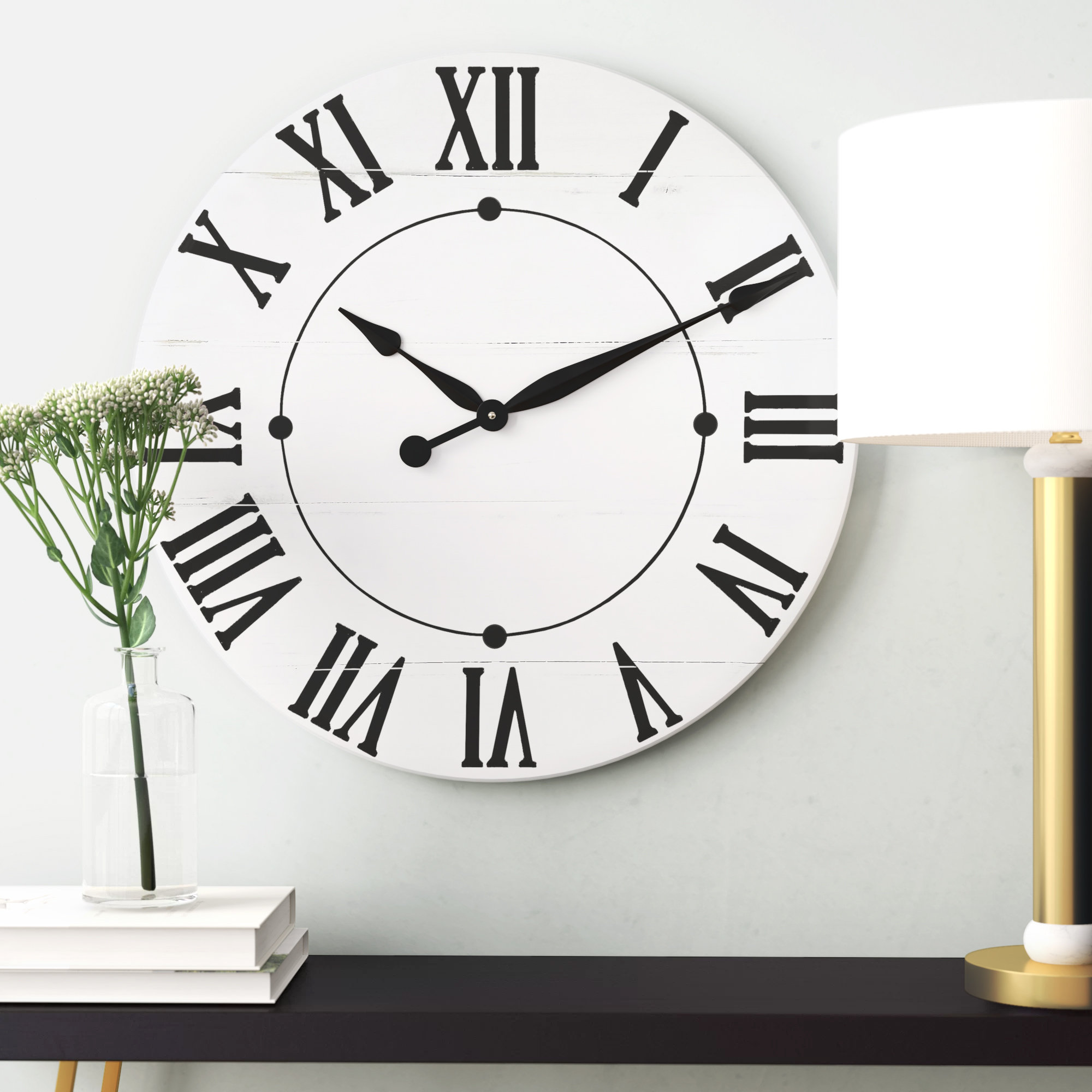 Darby Home Co Neal Wood Wall Clock & Reviews | Wayfair