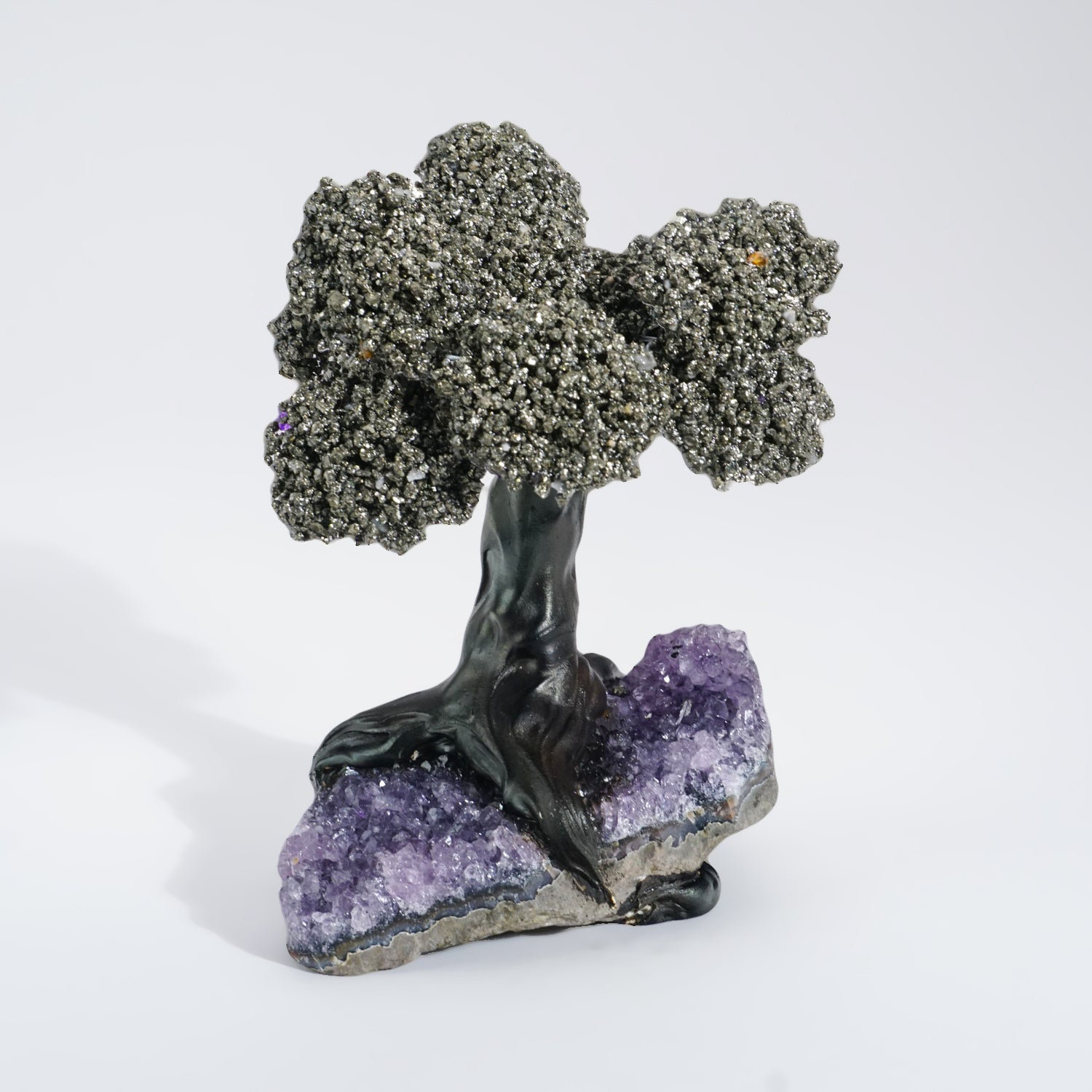 Astro Gallery of Gems Medium - Pyrite Clustered Gemstone Tree on ...