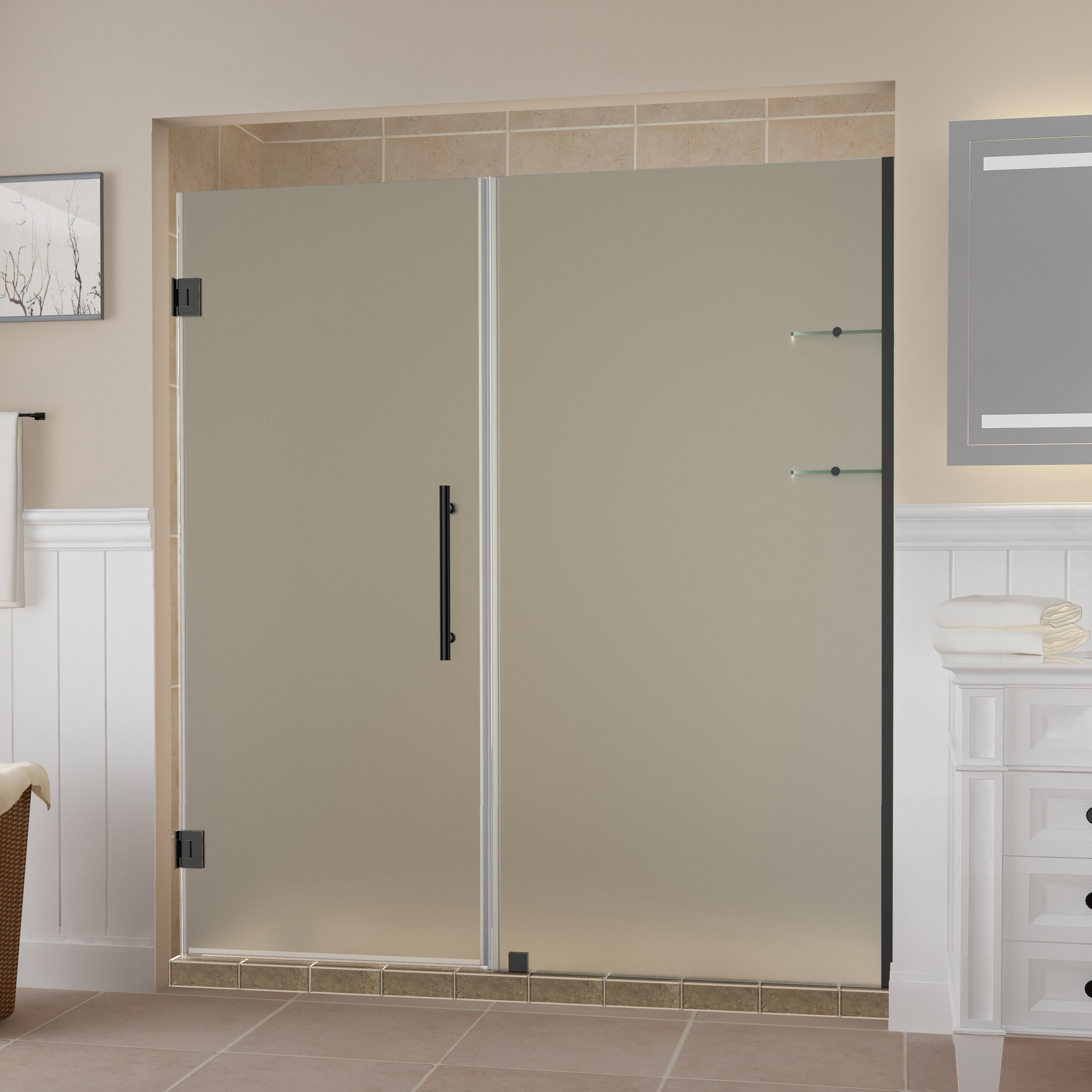 Aston Belmore Gs 72 H Hinged Frameless Shower Door And Reviews Wayfair