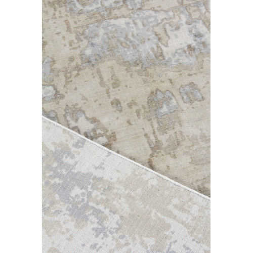 Exquisite Rugs Murano Hand-Loomed Area Rug in Ivory/Silver/Gold | Perigold